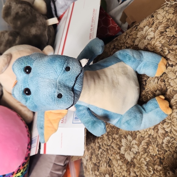 Hug Fun | Toys | Dinosaur Dragon Blue Winged Plush Pterosaurs Stuffed ...